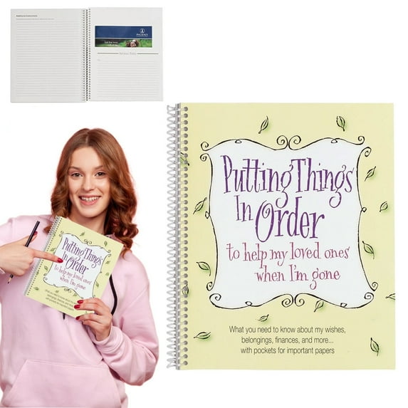 Putting Things in Order Organizer to Help Loved Ones,End-of-Life ...