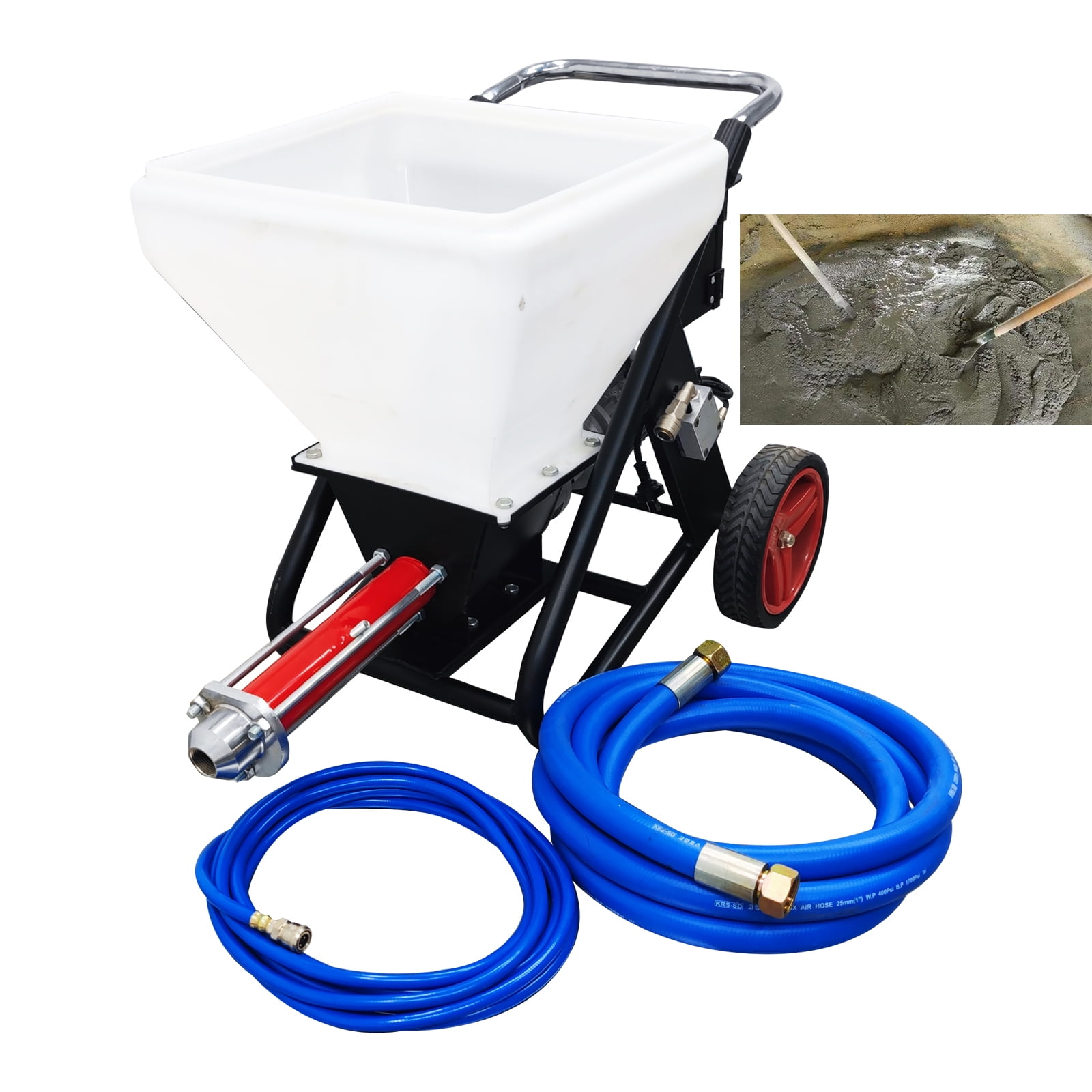 Putty Cement Grouting Spraying Machine High Pressure Commercial Home ...