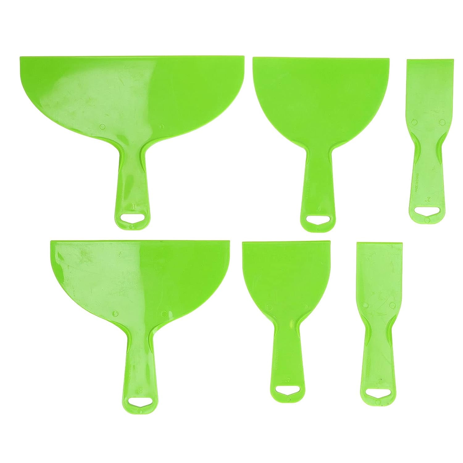 Putty Knife, 6 Piece ABS Paint Scraper Tool Set for Repairing Drywall ...