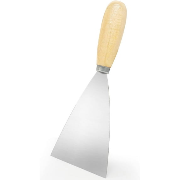 Putty Knife, Metal Scraper, wooden Handle Spackle Knives for Drywall ...