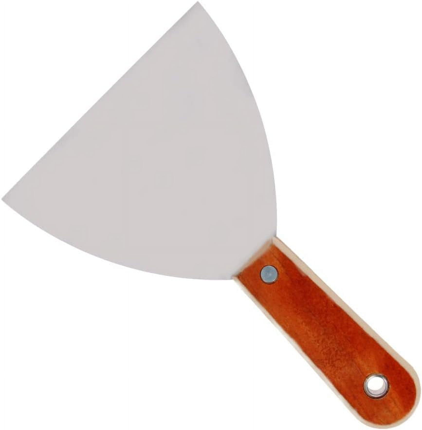 Putty Knife Scraper 5 Inch Carbon Steel Stiff Putty Knives with Wooden ...