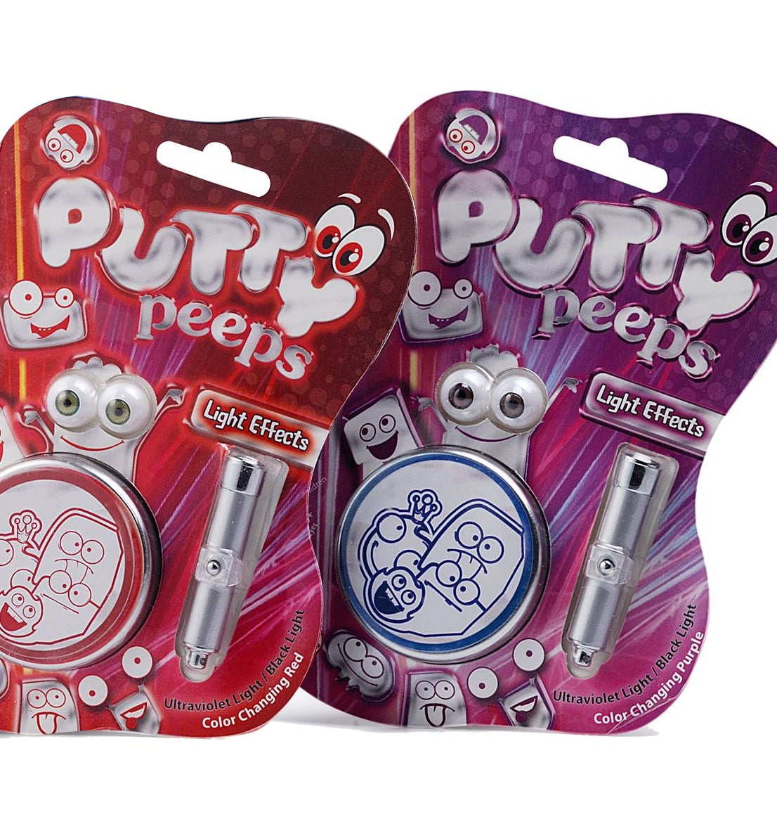 Putty Peeps UV Light Effects Color Change 2 Pack Sensory Toy Set for ...