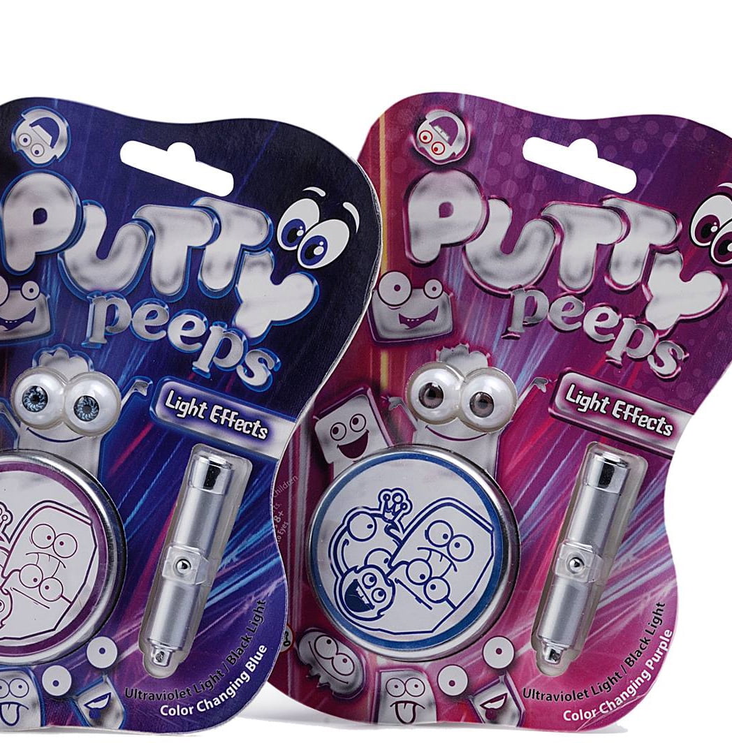 Putty Peeps UV Light Effects Color Change 2 Pack Sensory Toy Set for ...