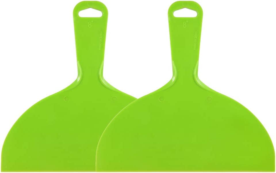 Putty Scraper 8" Plastic Flexible Putty Knives Disposable Spreader for ...