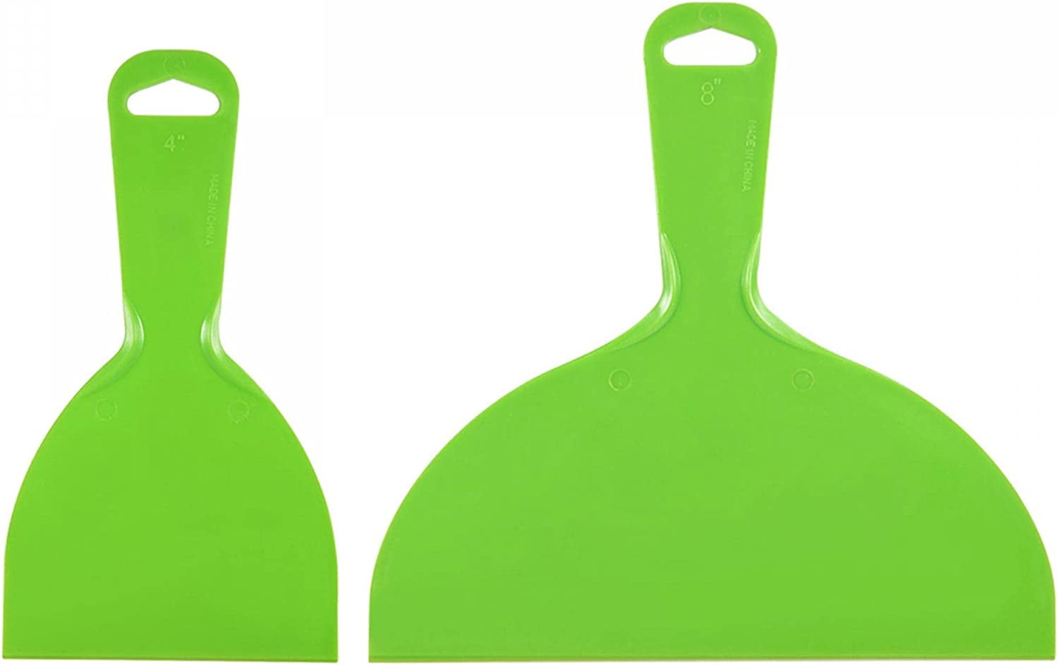 Putty Scraper Set (4", 8") Flexible Plastic Putty Knife for Taping ...