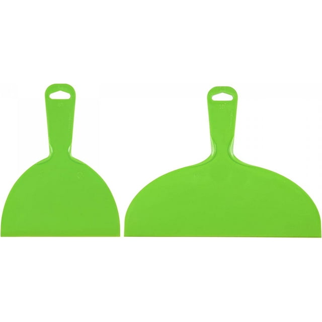 Putty Scraper Set (6", 10") Flexible Plastic Putty Knife for Taping ...