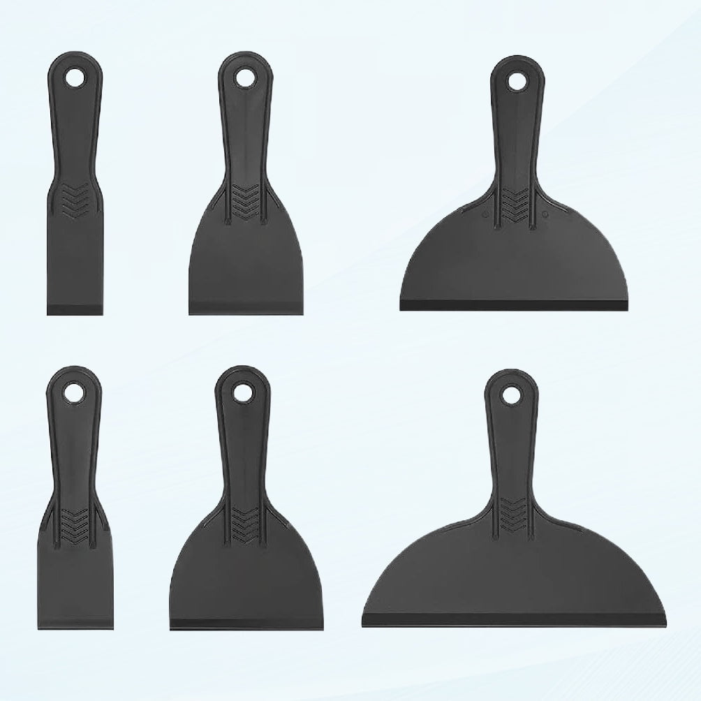 Putty Smooth Set 6 Sizes Plastic Spatula Scrapers for Wall Paper ...