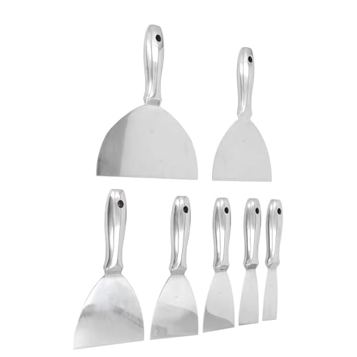 Putty knife, 7 Piece Stainless Steel Paint Scraper Tool Set for ...