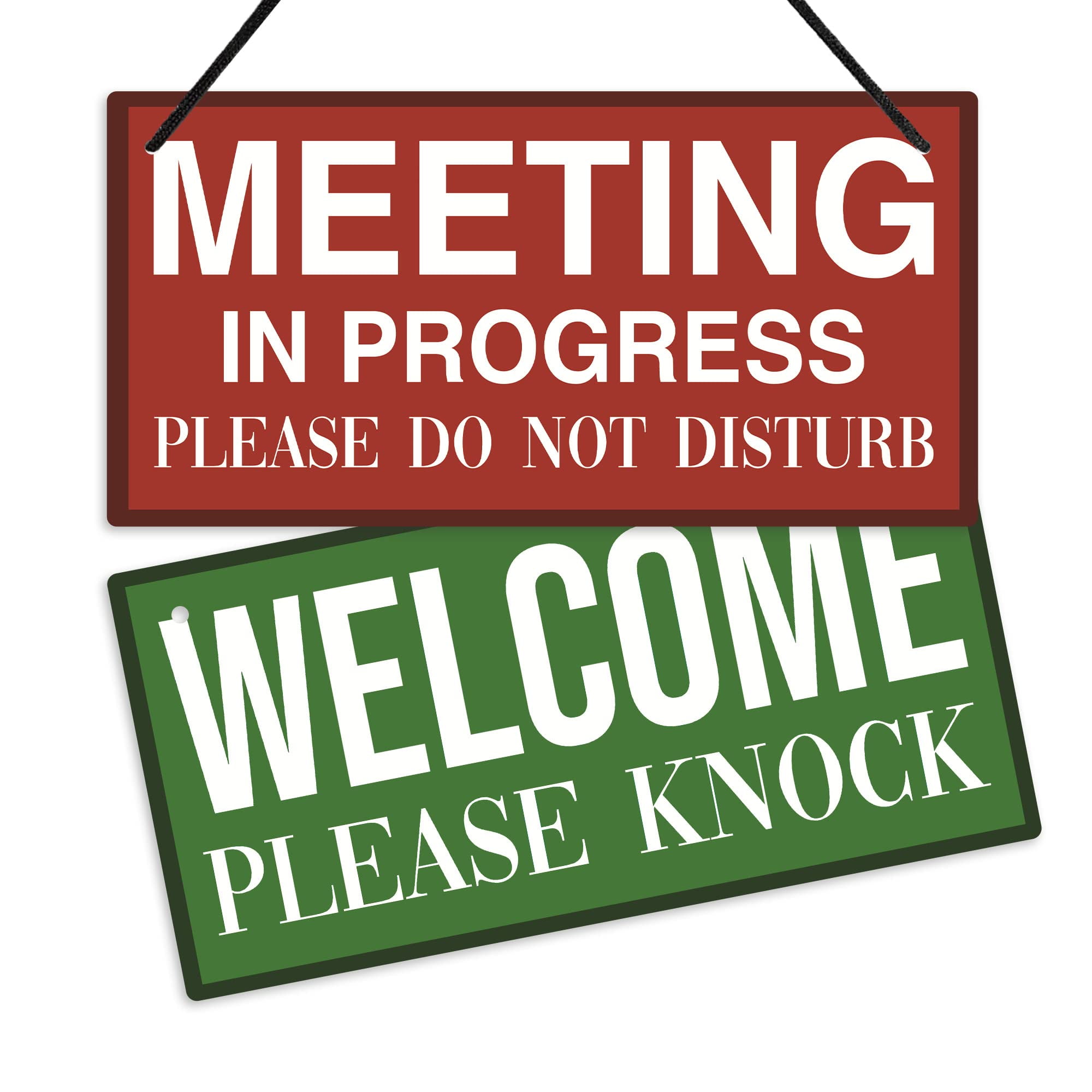 Putuo Decor Meeting in Progress Door Sign, Do Not Disturb Sign for ...