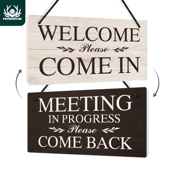 Meeting Progress Door Sign