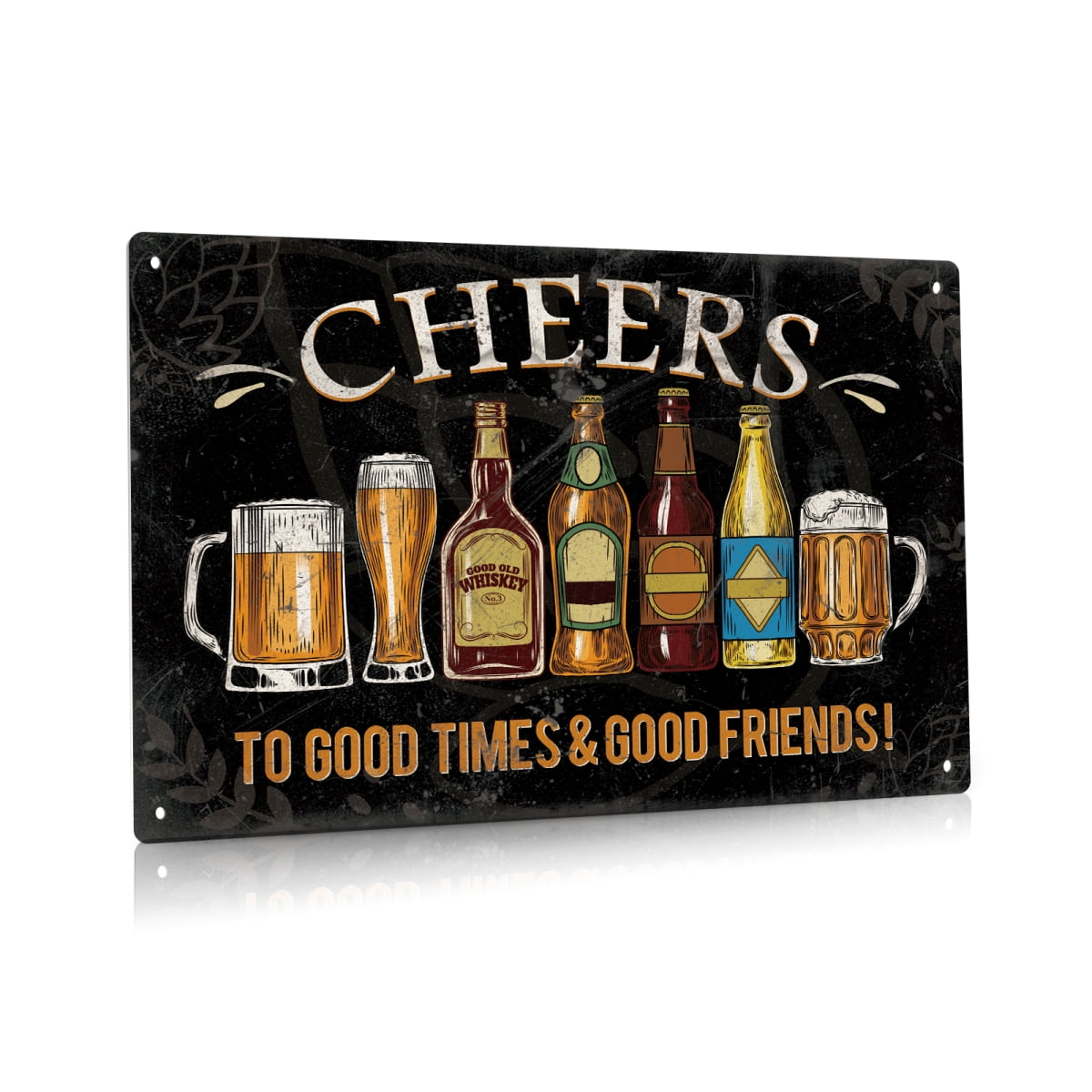 Putuo Decor Vintage Bar Decor Pub Beer Cheers Sign 12"x8" -Cheers to ...