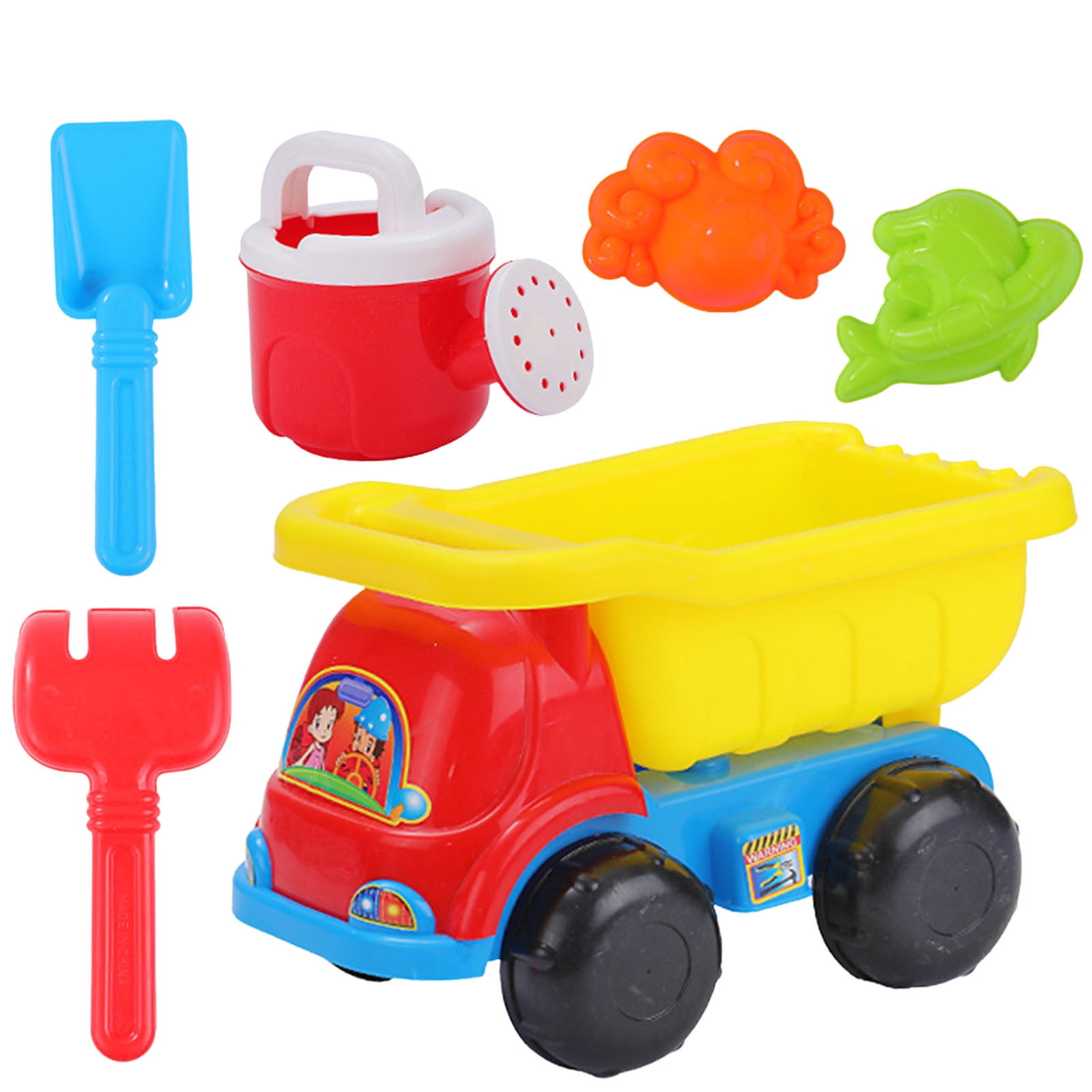 Puwuzcl Sand & Water Wheel Beach Toy Set for Kids - Outdoor Sandbox ...