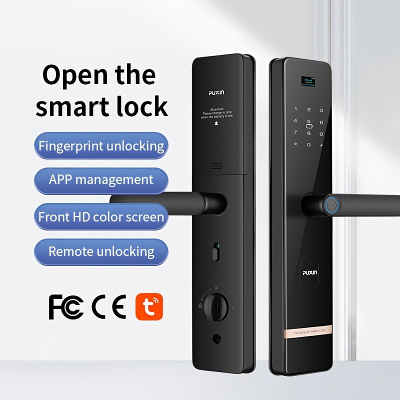 Puxin A2 Fingerprint Lock Home Security Door Intelligent Door Lock Entry Door Electronic Code ...