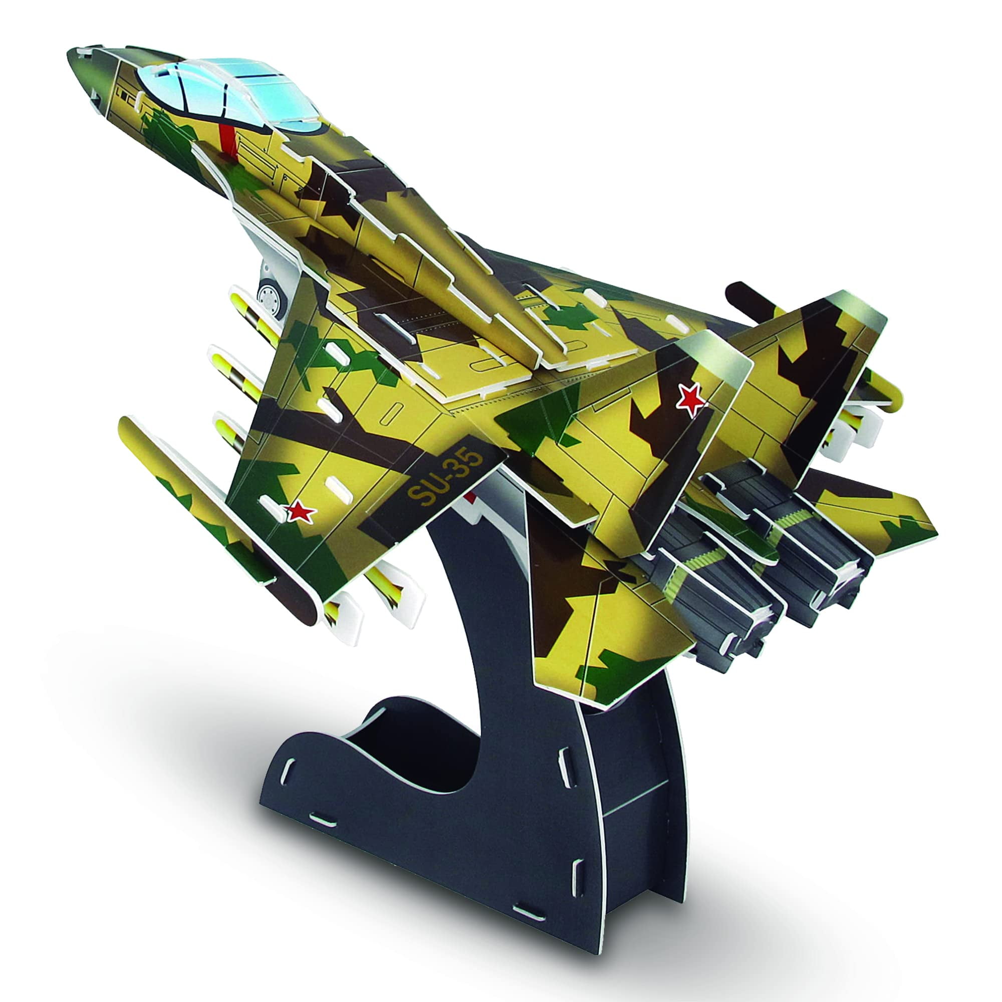 Puzelworx 3D Puzzles for Adult and Kids, Military Jet, Model Kit Puzzle ...