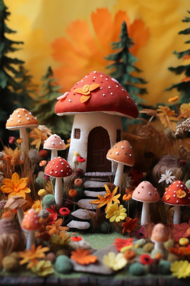 Puzzle 300 Piece Jigsaw Puzzle For Adults Mini Toadstool Cottage Mushroom Fairy Pixie House ...