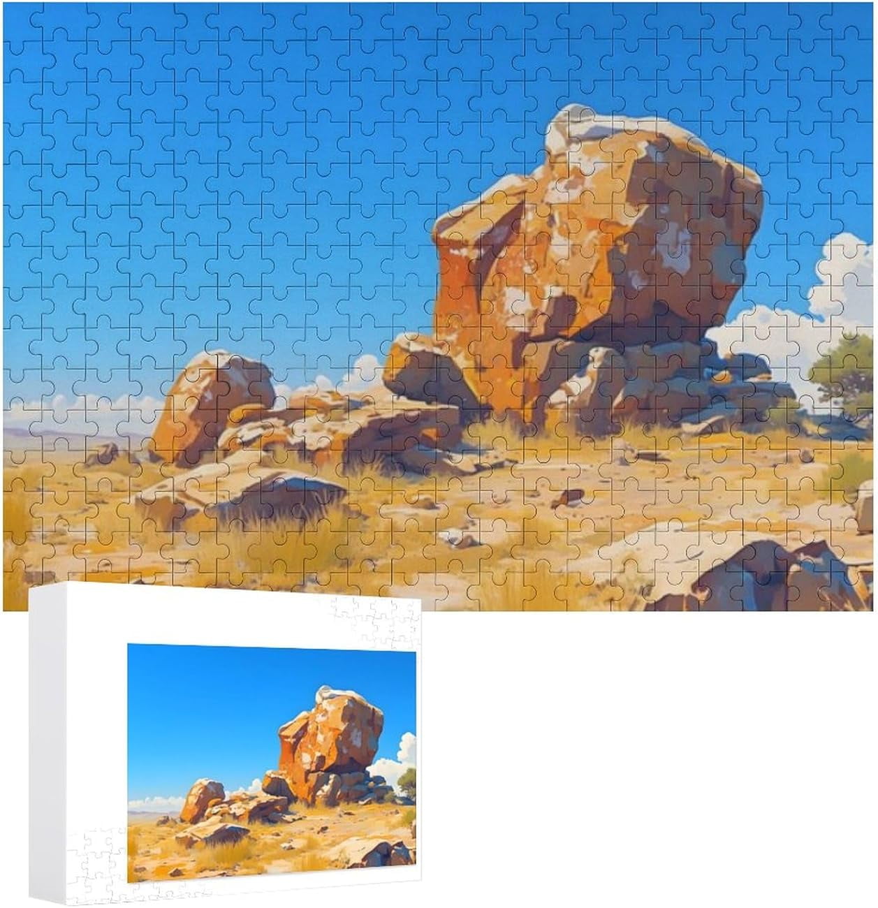 Puzzle 300 Piece Jigsaw Puzzle for Adults Nature Landscape with Cartoon ...