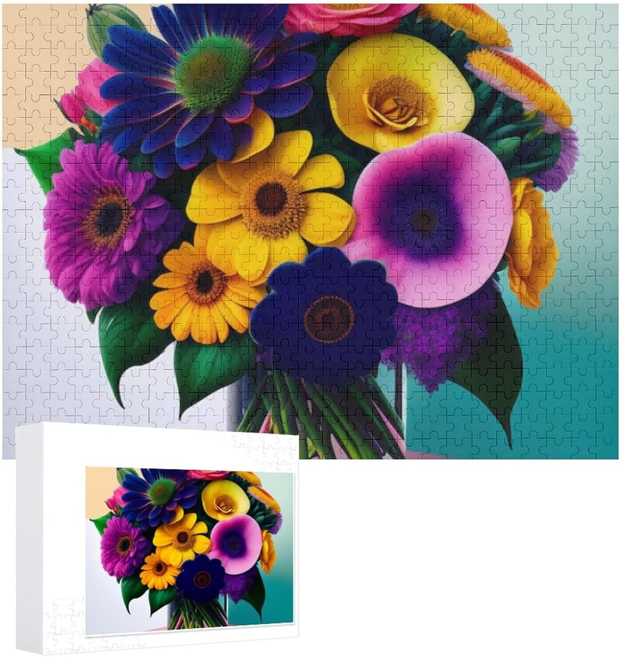 Puzzle 300 Piece Jigsaw Puzzle for Adults A Vase of Flowers is Filled ...
