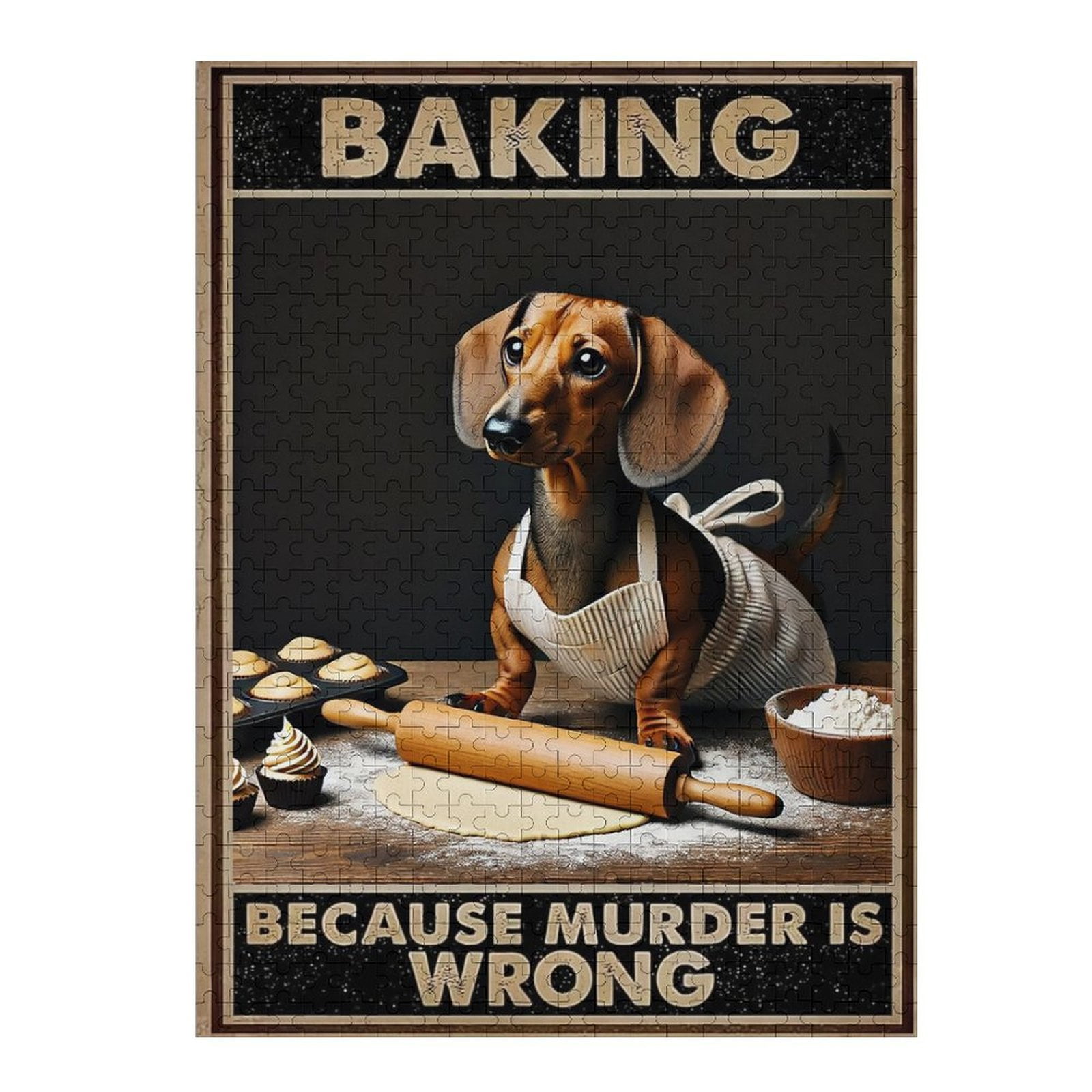 Puzzle 300 Piece Jigsaw Puzzle For Adultsdachshund Baking Because ...