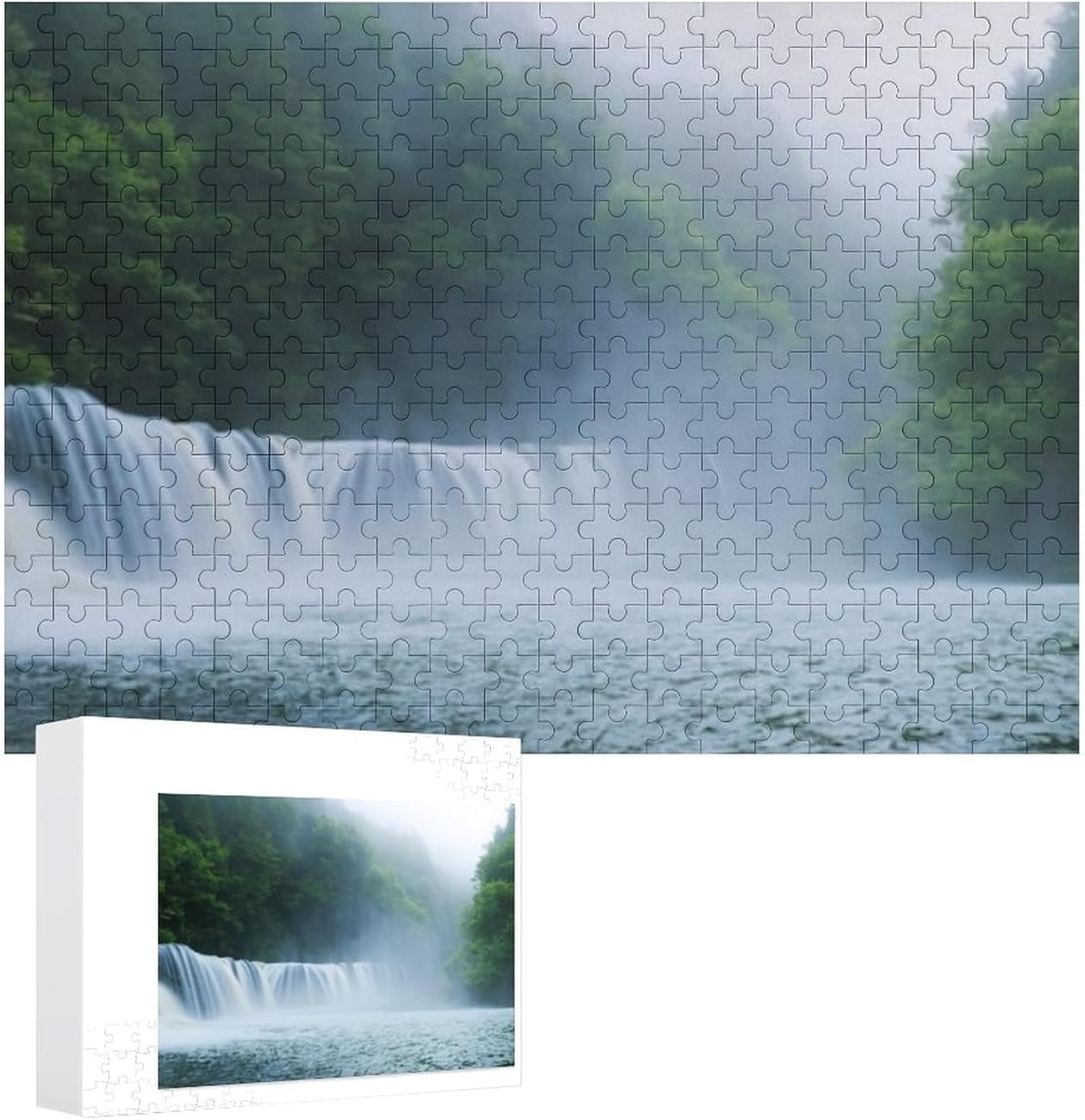 Puzzle 300Pcs Waterfall Background Streams in Nature Waterfalls On The ...