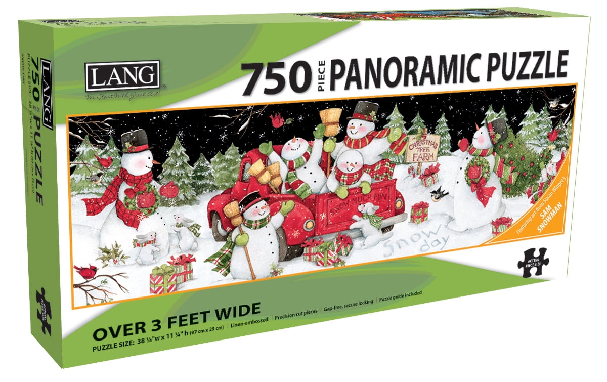 Puzzle - 750 Pc Panoramic, Snow Day - Walmart.com