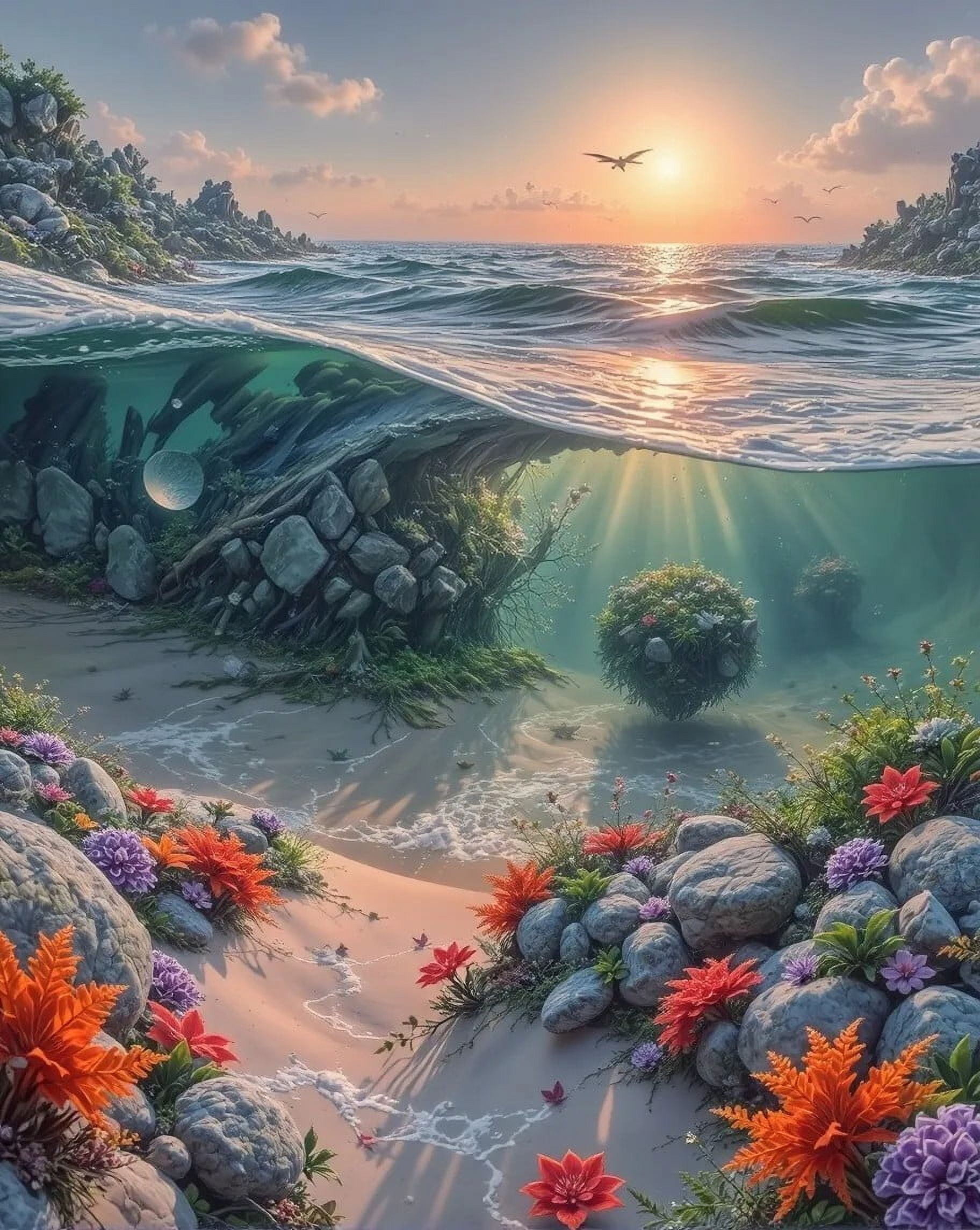 Puzzle for Adult 1000 Piece Seaweed And Other Water Plants Wooden ...
