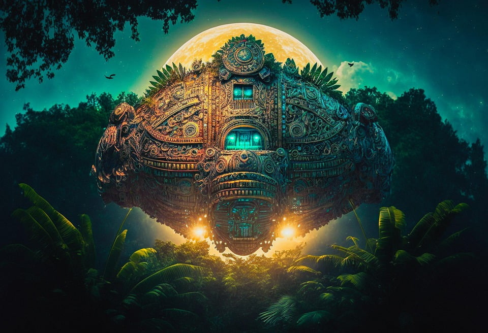 Puzzle for Adult 300 Piece Alien Ship Antique Wooden Jigsaw Puzles ...