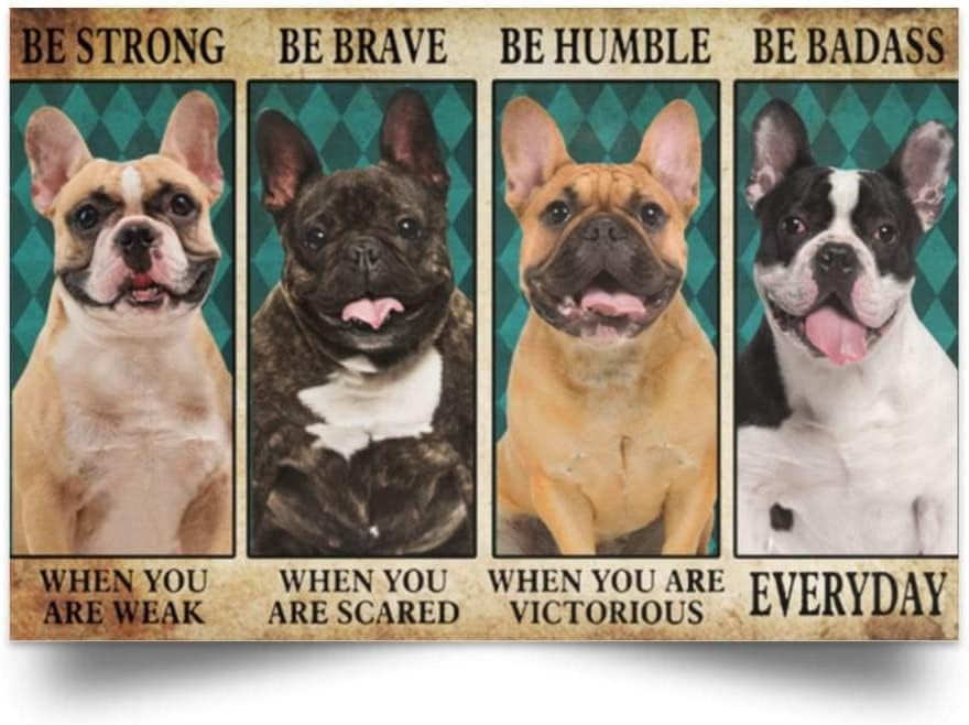 Puzzle for Adult 300 Piece Jigsaw Puzzle Frenchie Be Strong Be Brave Be ...