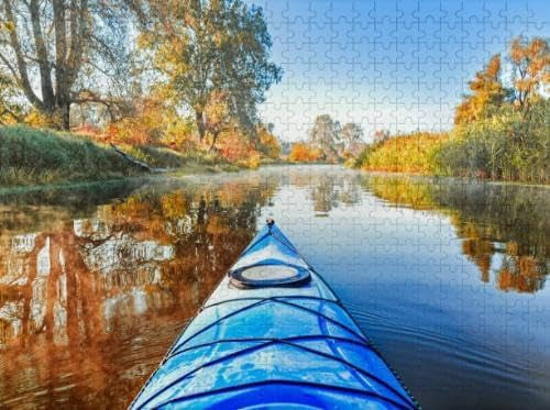 Puzzle For Adult 300 Pieces View From The Blue Kayak The River Banks ...