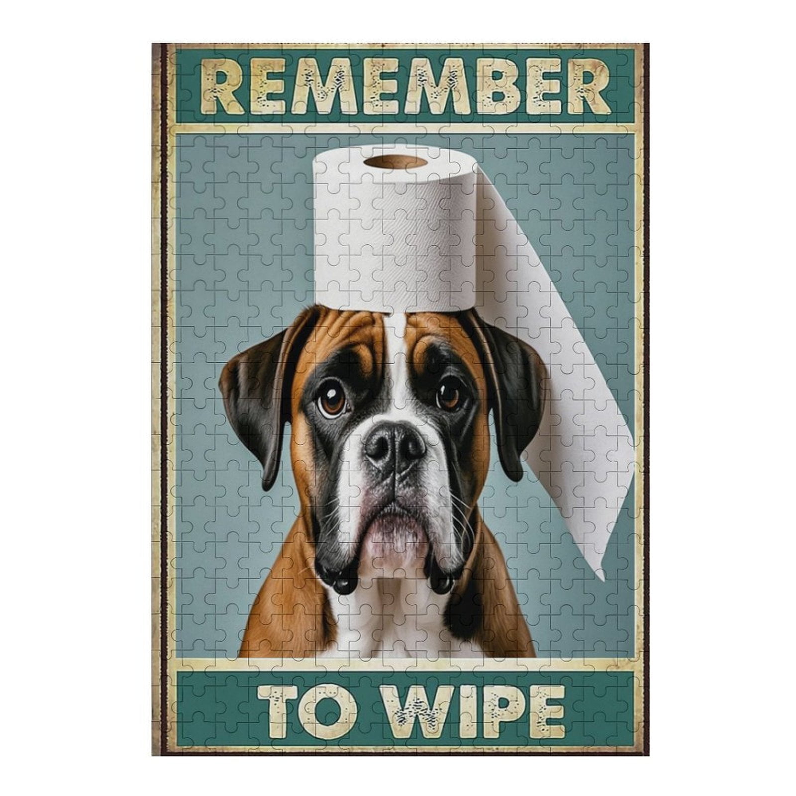 Puzzle For Adult Modern Art Puzzle 300 Pieces Boxer Remember to Wipe ...