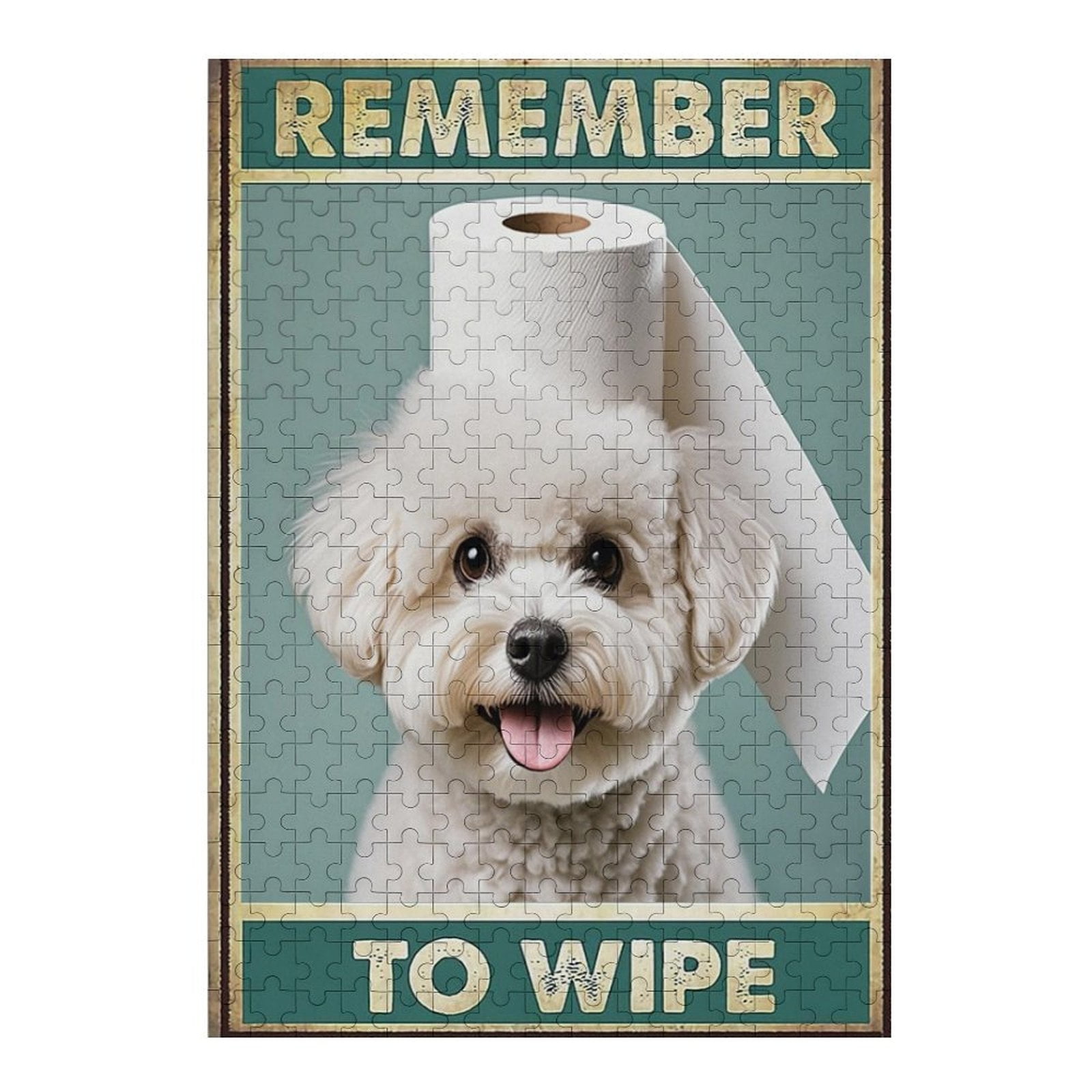 Puzzle For Adult Modern Art Puzzle 500 Pieces Bichon Frise Remember to ...
