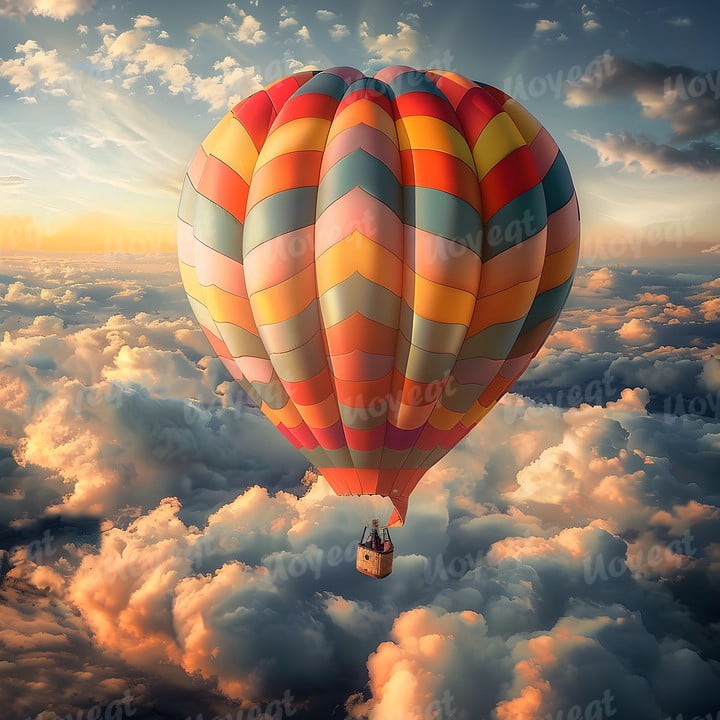 Puzzle for Adults 1000 Pieces Wooden jigsaw puzzle Balloon Sky ...