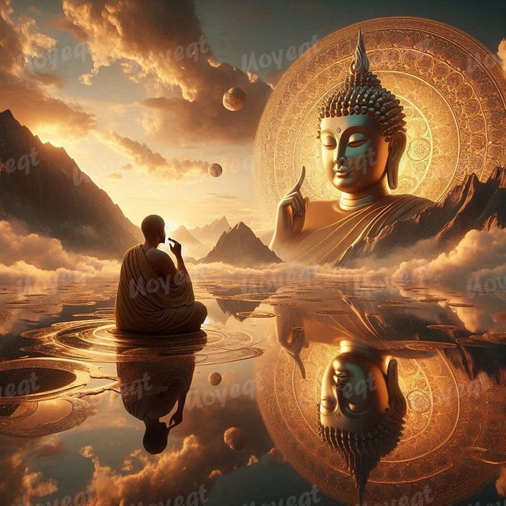 Puzzle for Adults 1000 Pieces Wooden jigsaw puzzle Monk Buddha ...