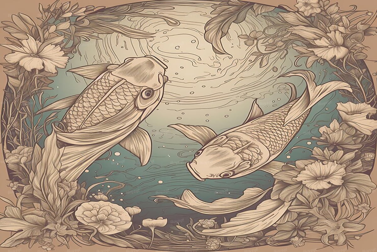 Puzzle for Adults 1500 Pieces Koi Fish Swimming In A Serene Wooden ...