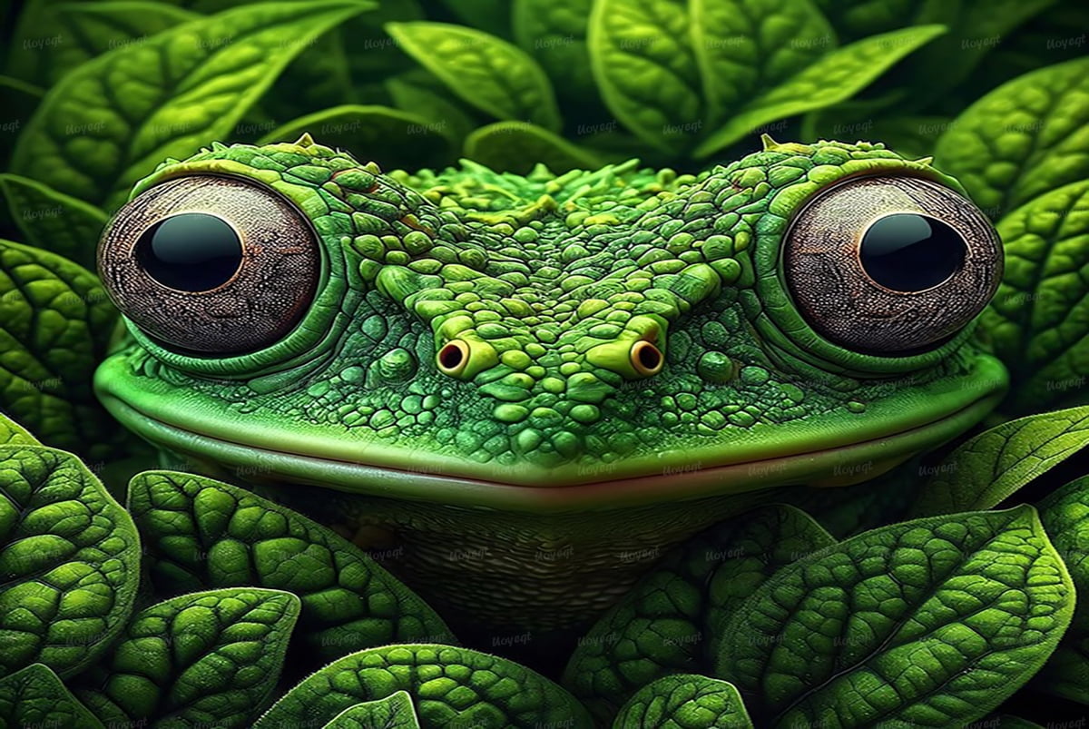 Puzzle for Adults 500 Pieces Frog Green Wooden Jigsaw Puzzle ...