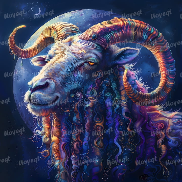 Puzzle for Adults 500 Pieces Wooden Jigsaw Puzzle Goat Ram Challenging ...