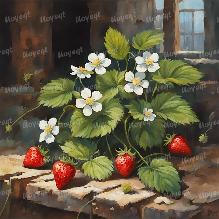 Puzzle for Adults 500 Pieces Wooden Jigsaw Puzzle Strawberry Plant ...