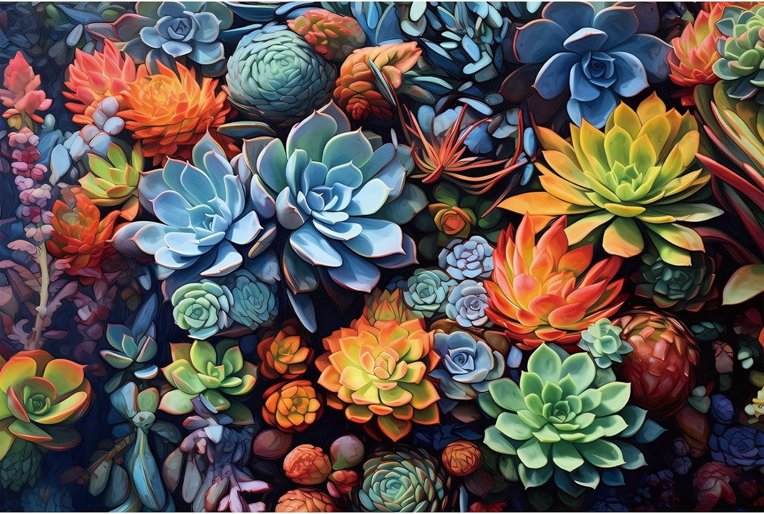 Puzzle for Adults - Succulent Plant Puzzle| Recycled Cardboard Jigsaw ...
