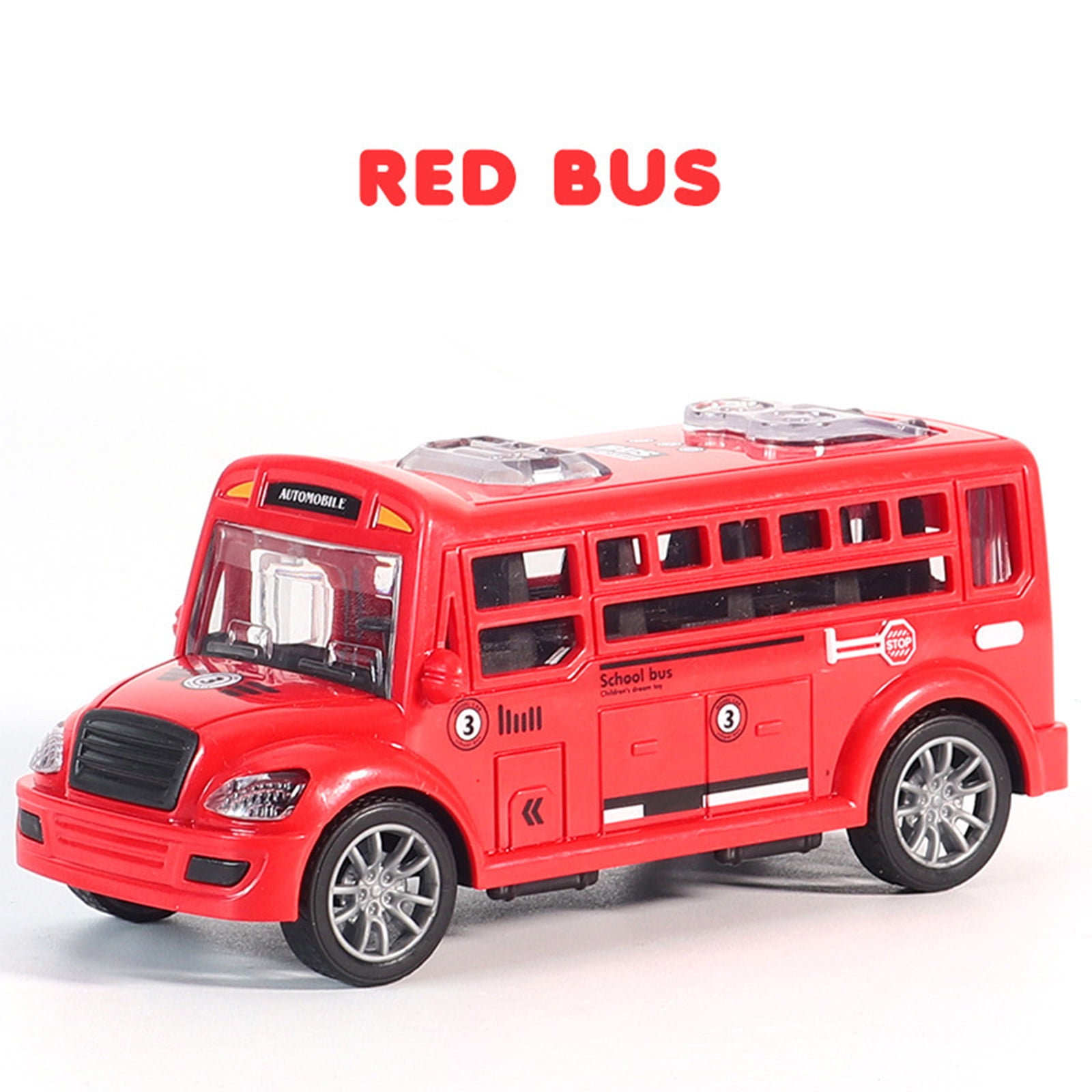 Puzzle Assembly Kit | Inertial Push-Forward Toy Bus | Multi-Color ...