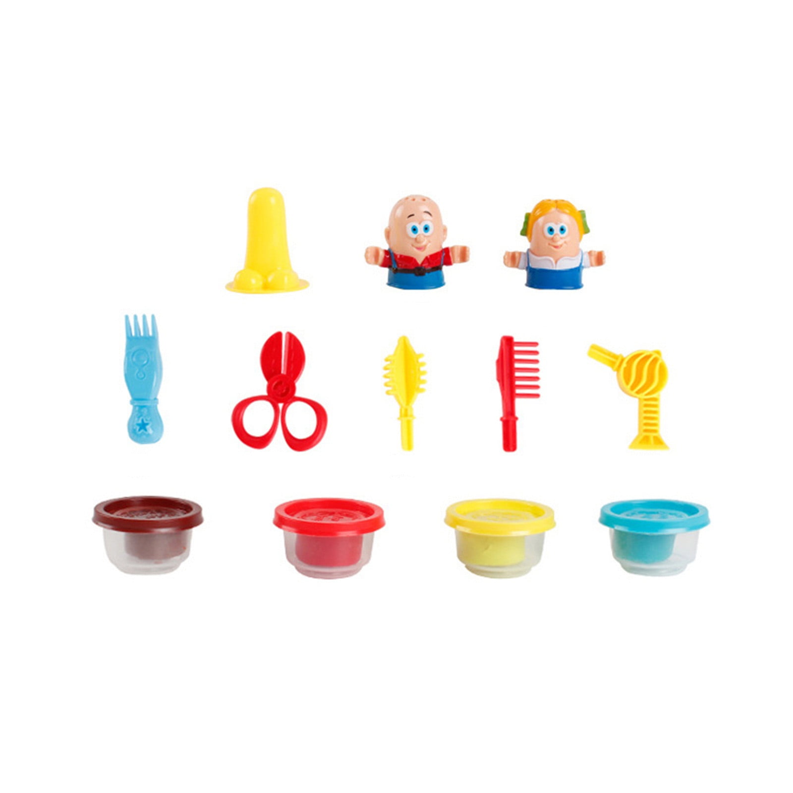 Puzzle Barber Color Mud Cut Hair DIY Plasticine Green Color Mud Toy ...