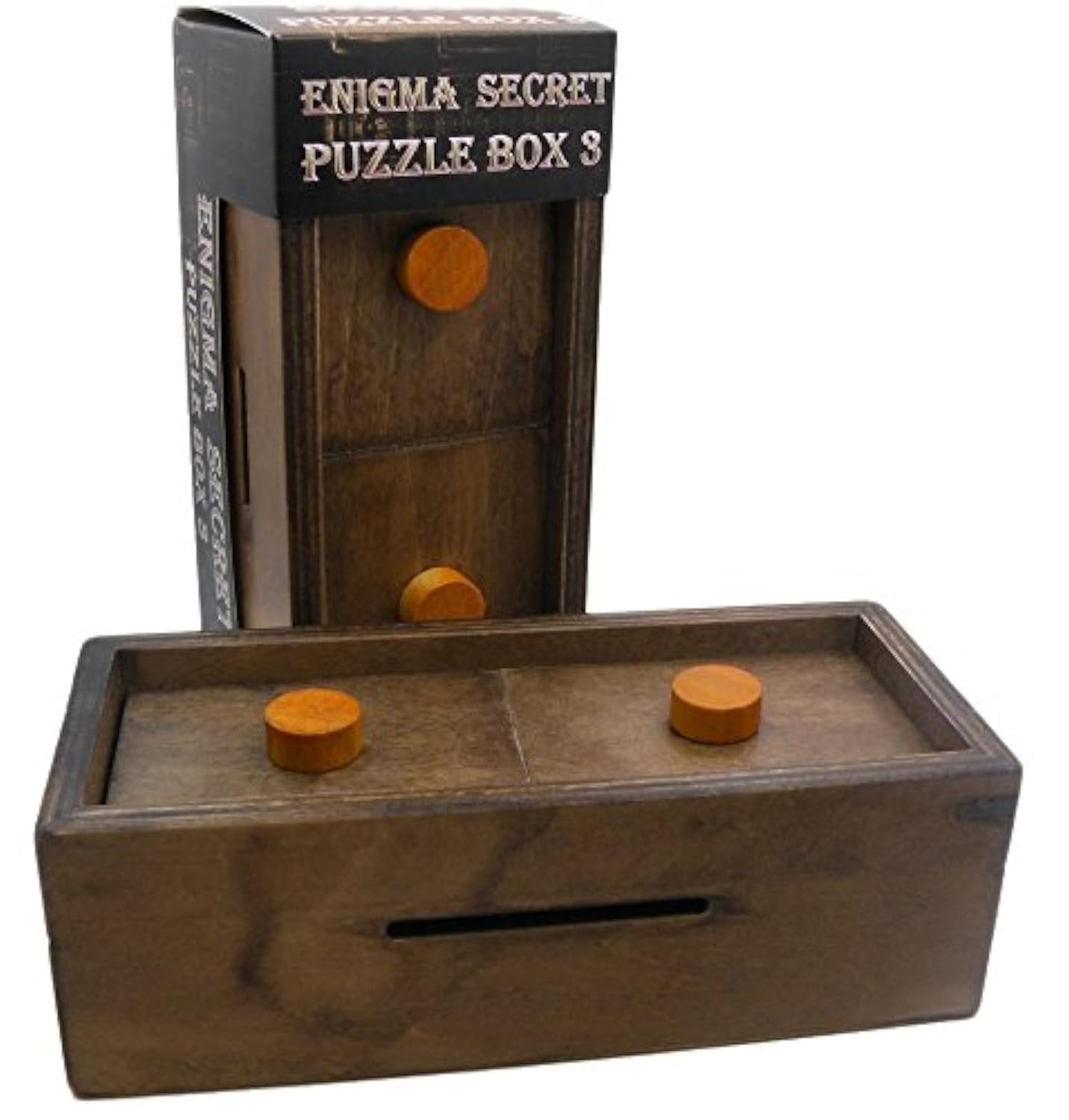 Puzzle Box Enigma Secret OIF8 Explorer - Money and Gift Card Holder in a Wooden Magic Trick Lock ...