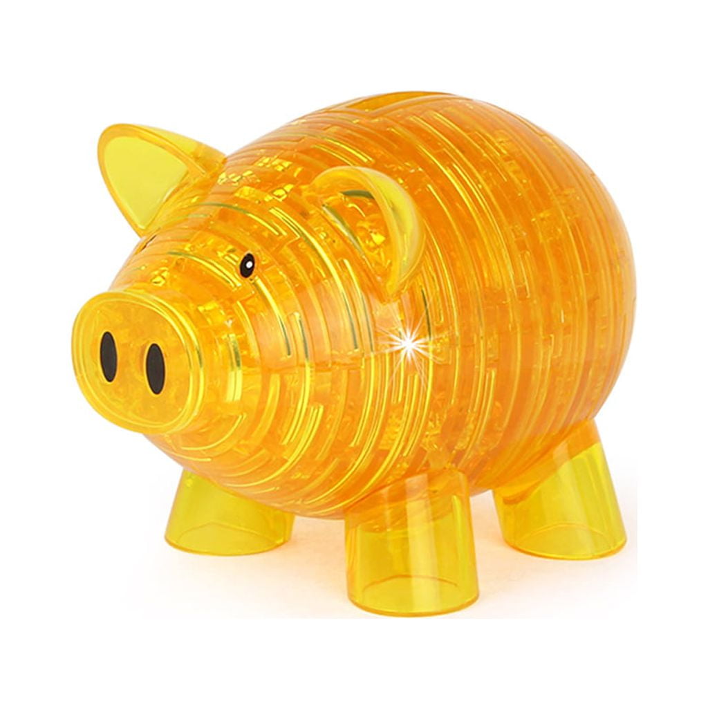 Puzzle Building Block DIY Pig Model Piggy Bank Jigsaw Kit Educational ...