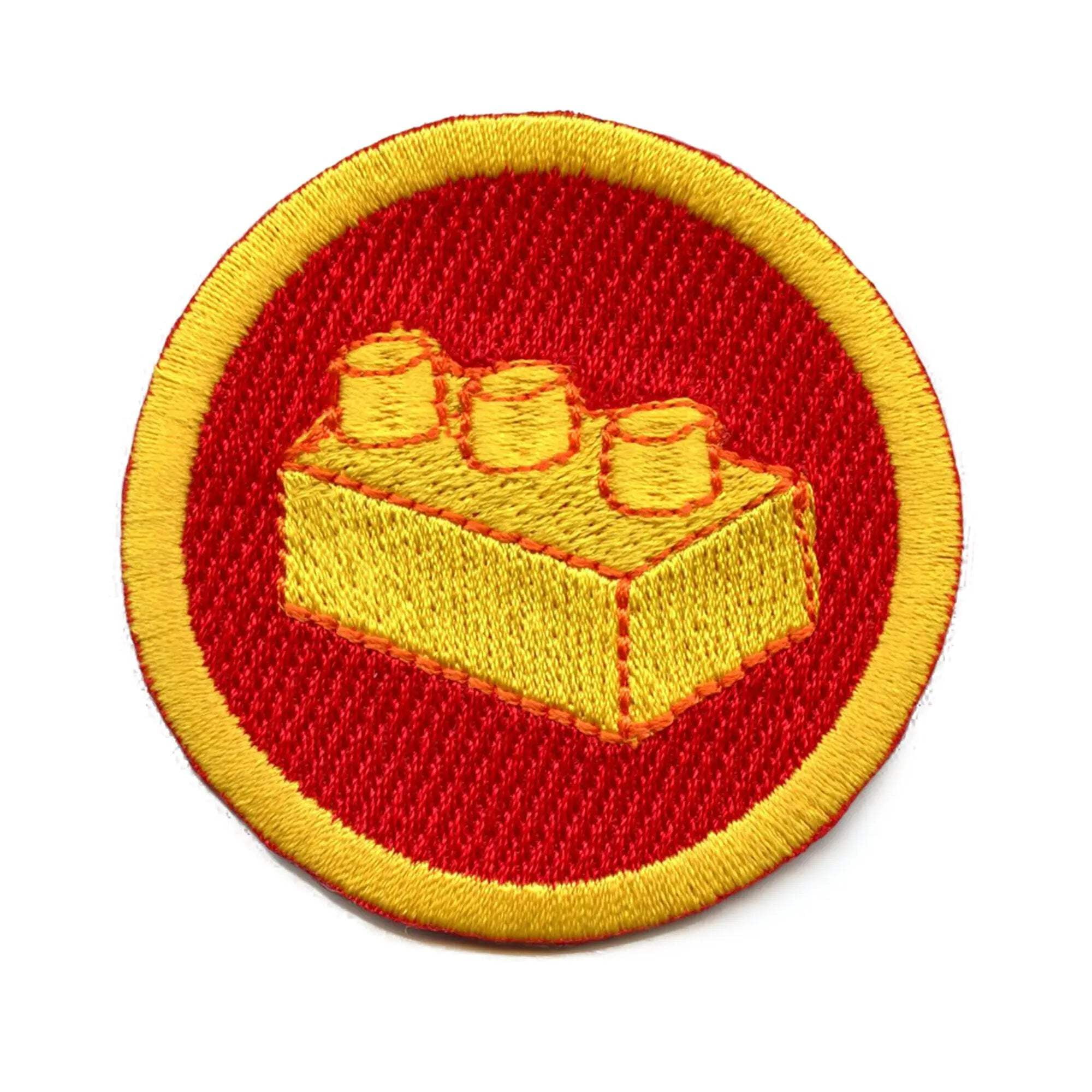Puzzle Building Blocks Merit Badge Embroidered Iron-on Patch - Walmart.com
