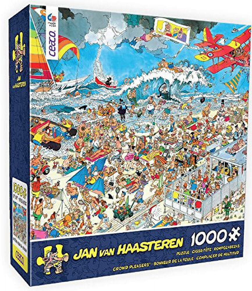 Puzzle - Ceaco - Jan Van Haasteren Crowd Pleasers - Beach 1000pc New 3342-22 - Walmart.com