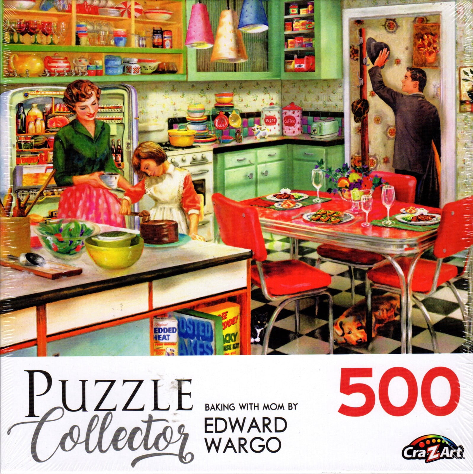 Puzzle Collector 500 Piece Puzzle - Baking with Mom by Edward Wargo ...