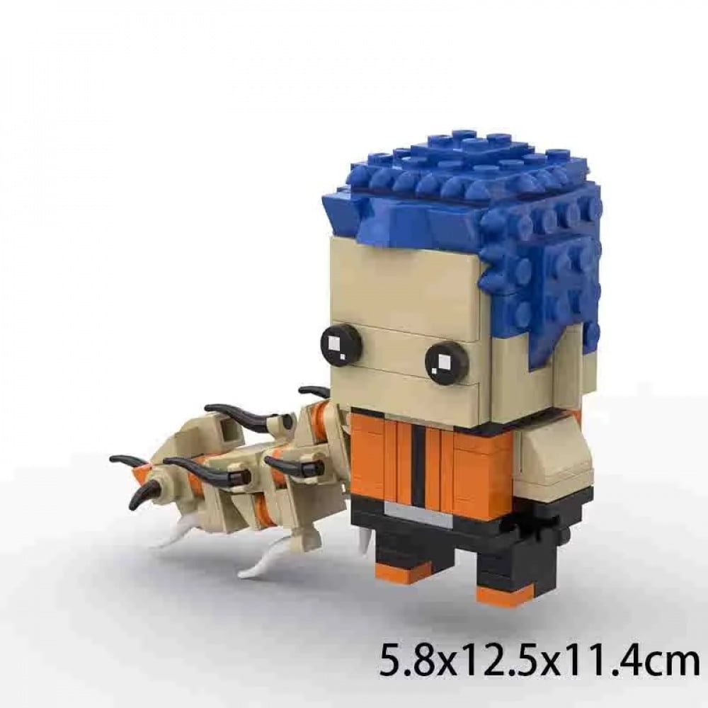 Puzzle Diy Assembled Toy Model Moc King Of Fighters Nikaido Square Head ...