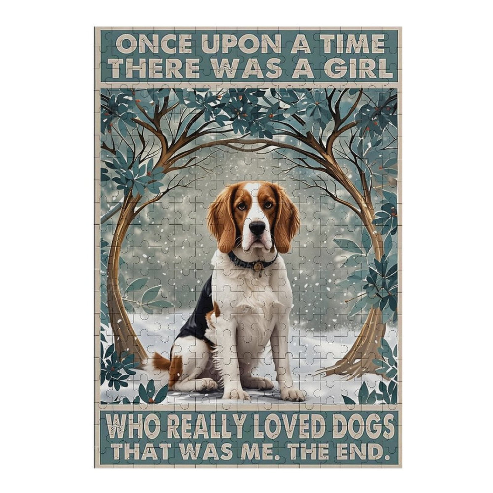 Puzzle English Cocker Spaniel 300 pcs Wooden Puzzles Once Upon A Time ...