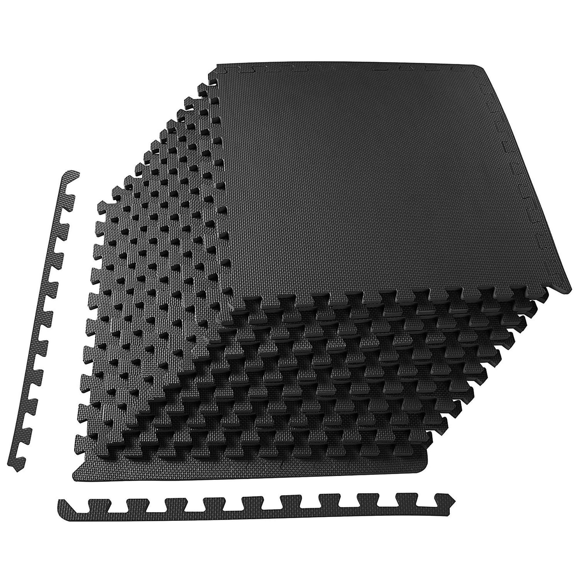 Puzzle Exercise Mat with EVA Foam Interlocking Tiles for MMA, Exercise ...
