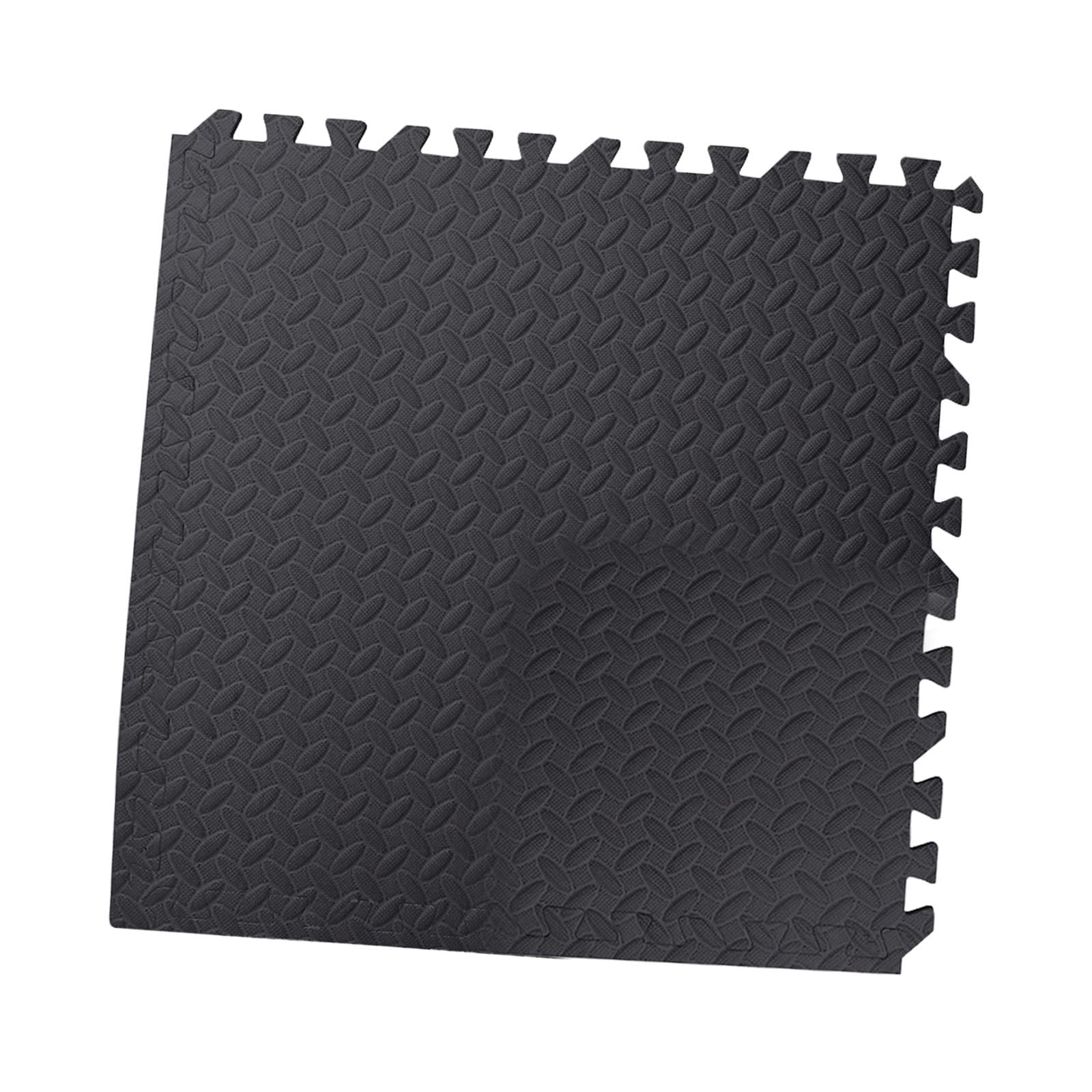 yotijar 3 Sq Ft Black EVA Foam Interlocking Exercise Protective ...