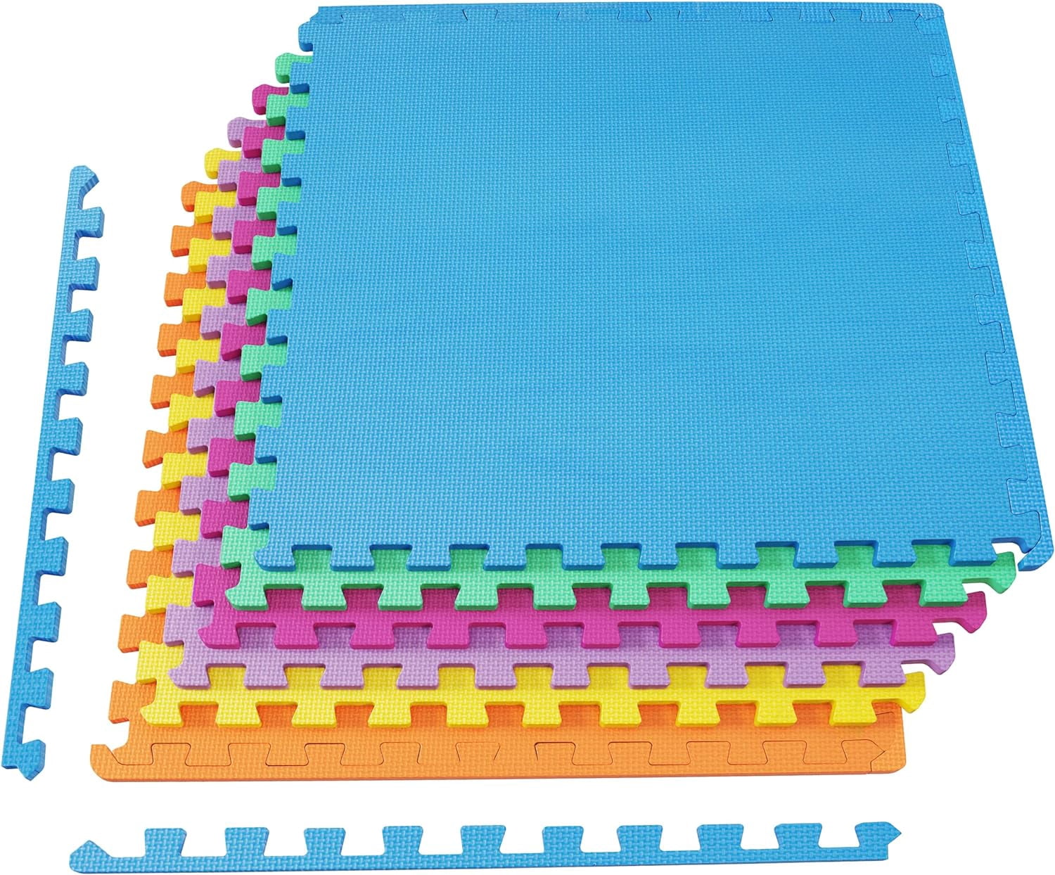 Puzzle Exercise Mat with EVA Foam Interlocking Tiles for MMA, Exercise ...
