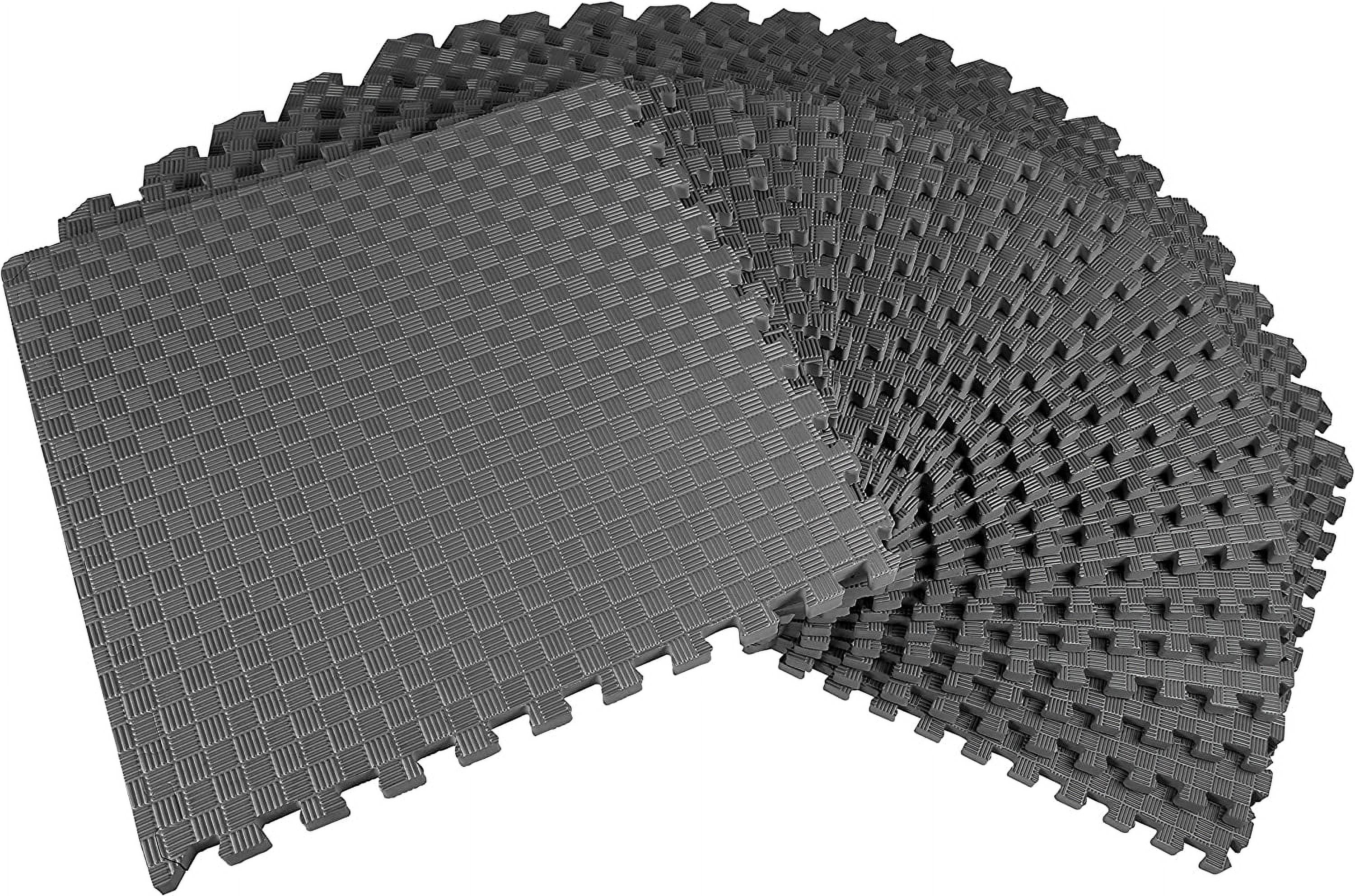 Puzzle Exercise Mat with EVA Foam Interlocking Tiles for MMA, Exercise ...